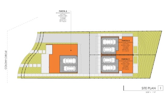 small lot subdivision los angeles architects colony circle modern homes