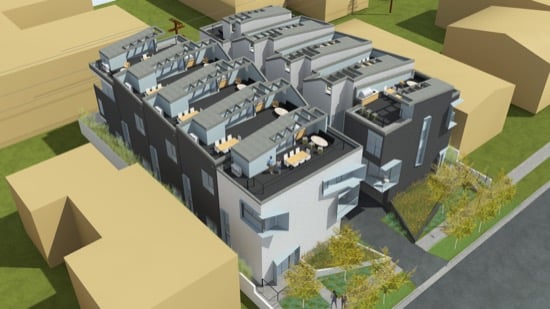 small lot subdivision los angeles architects slate modern homes