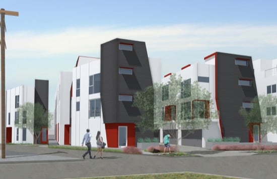 fourteen homes modern small lot subdivison architects