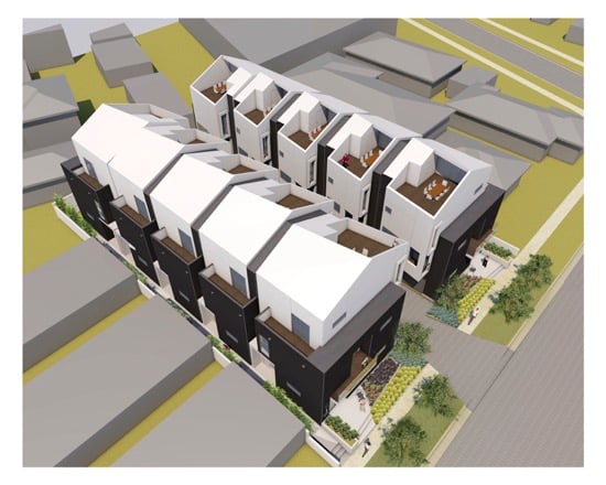 small lot subdivision los angeles architects national modern homes